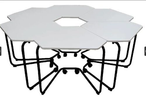 Mesa Escritório Empilhável Modular Connect Enjoy Coworking | Cadeira ...